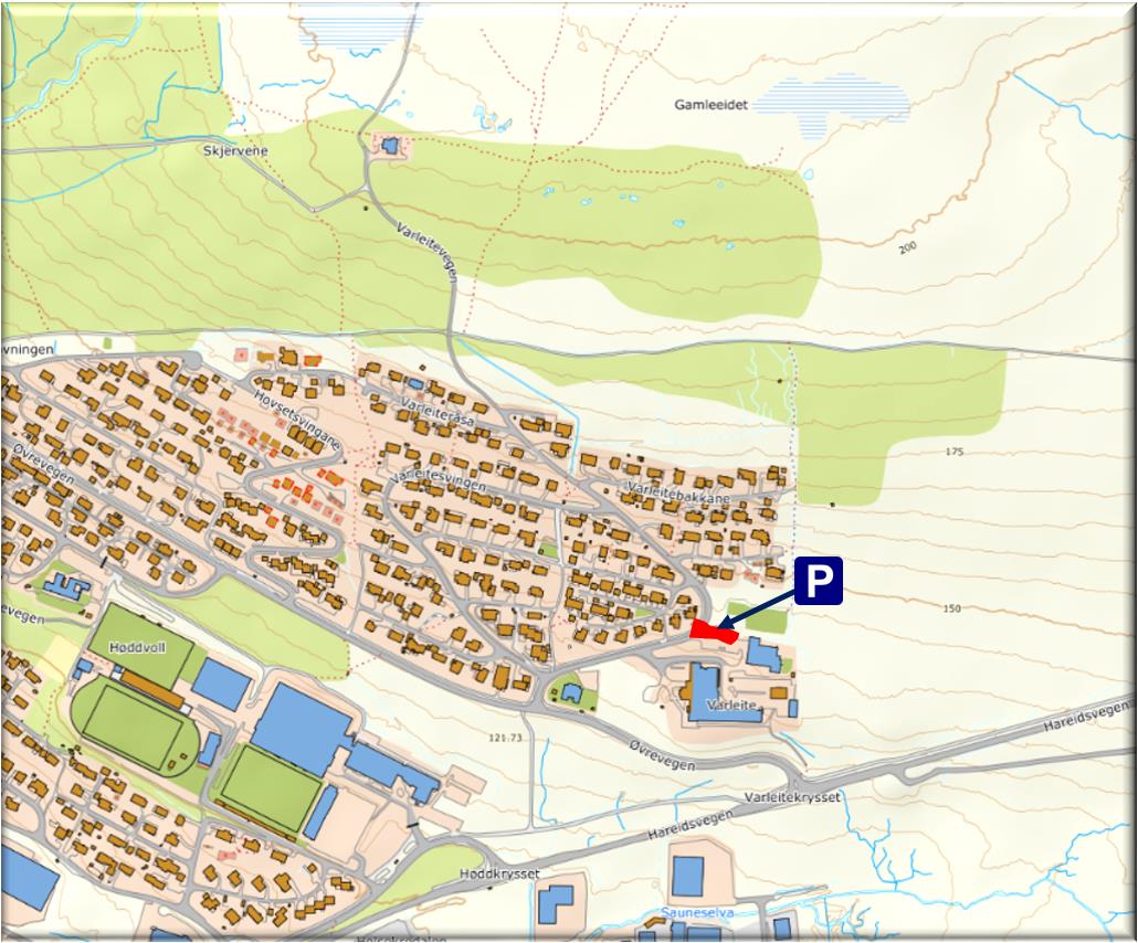 Parkering for turgåarar i Varleite - Ulstein kommune