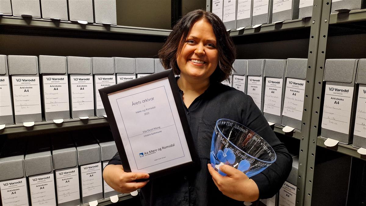 Silje er Årets arkivar 2022 - Ulstein kommune